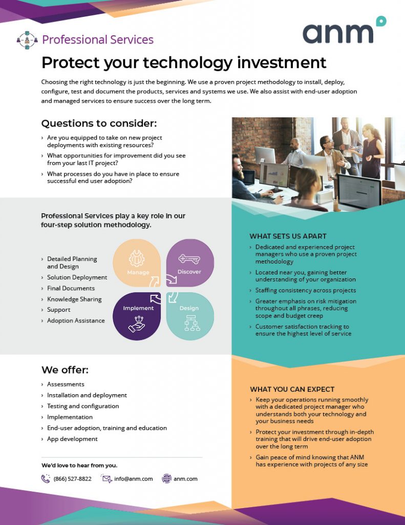 Professional Services - ANM | Expert IT Deployment and Support